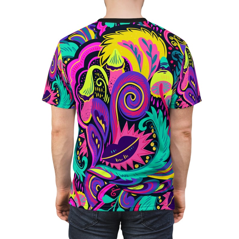 Rave Outfit, Mens Rave Clothing, Magic Mushroom, Trippy Party Shirt ...