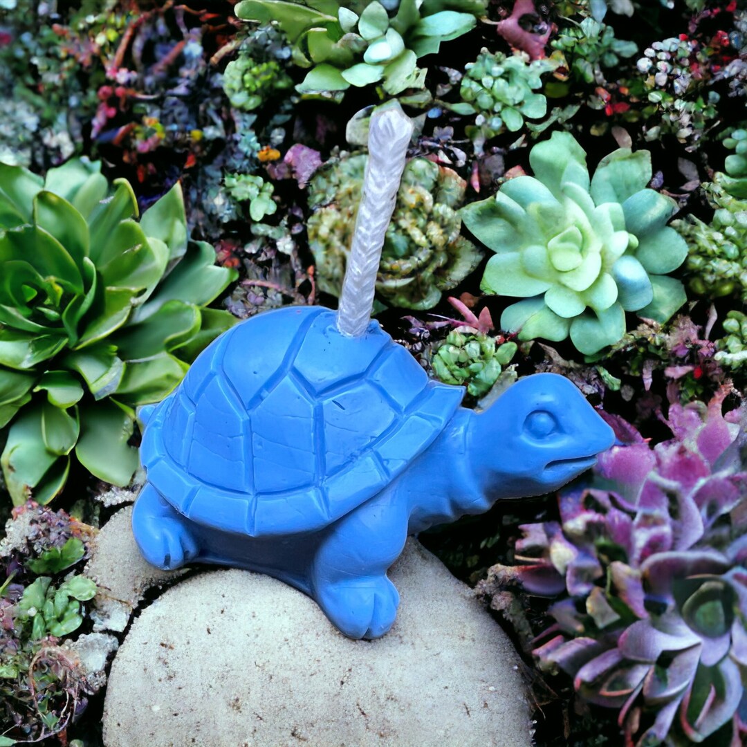 Hand Poured Beeswax Turtle Candles Pure Natural Aroma Home Decorations ...