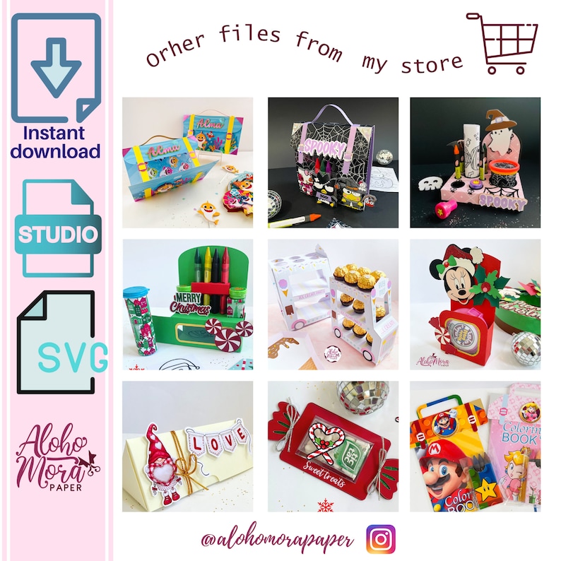 Hubba Bubba Gum Box/ Hubba Bubba Gum Template Box. Svg and Studio for ...