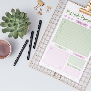 My Daily Planner - Digital / Printable Organisation Planner for Notes ...