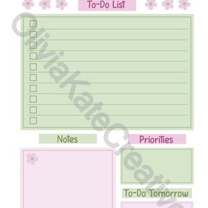 My Daily Planner - Digital / Printable Organisation Planner for Notes ...