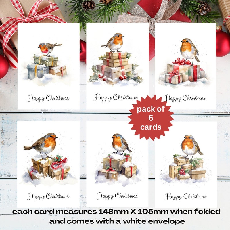Robin Card Multipack - Etsy UK