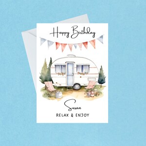 Customized Caravan Birthday Card | Caravanning Lover's Birthday | Funny ...