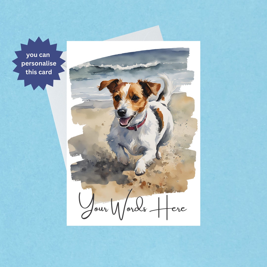 Jack Russell Terrier Birthday Card / Fun Jack Russell Card / Parson ...
