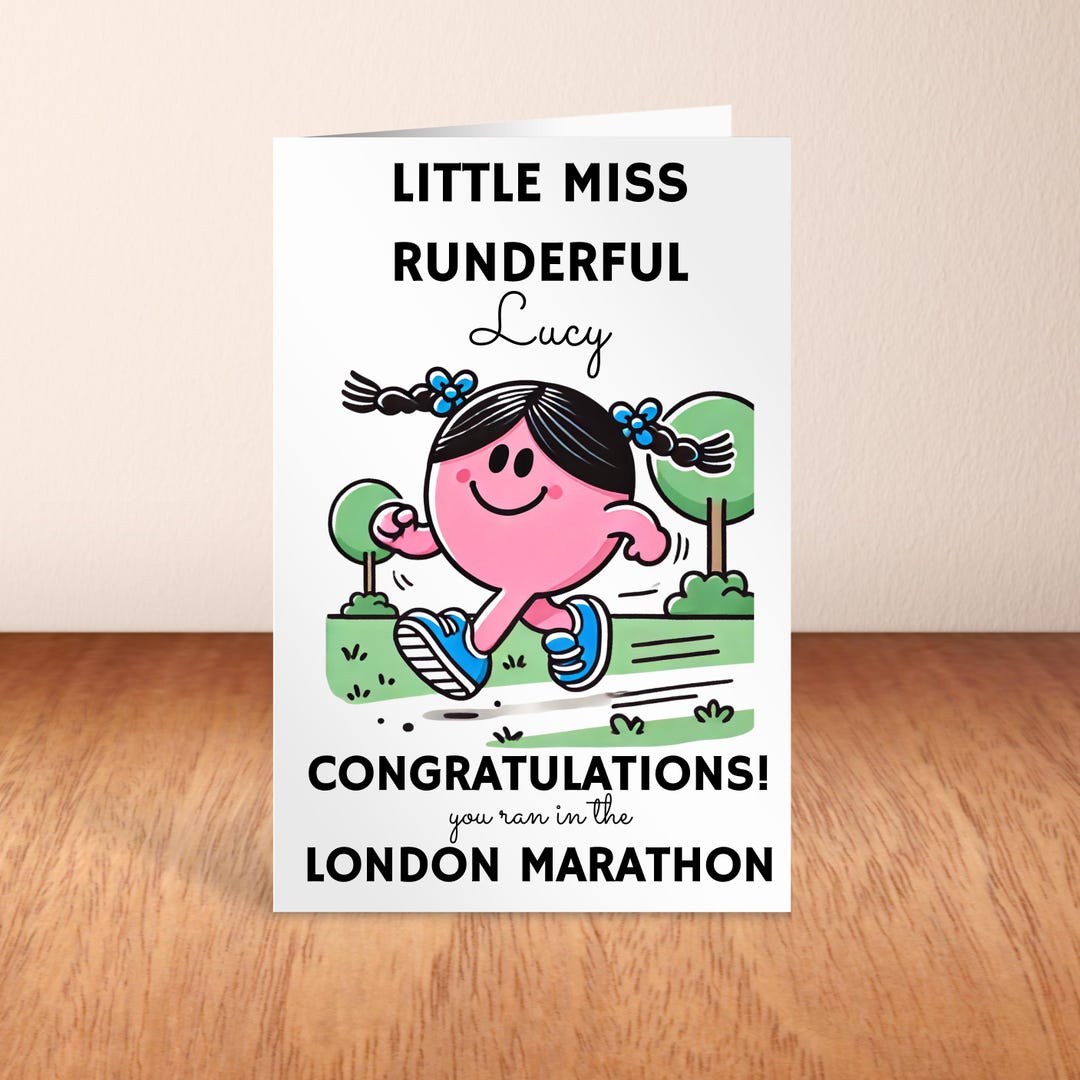 Congratulations London Marathon Card 27th April 2025 London Marathon ...