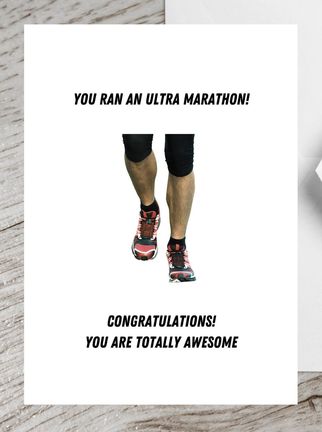 Ultra Marathon Congratulations Card Running Card Running Card Ultra ...