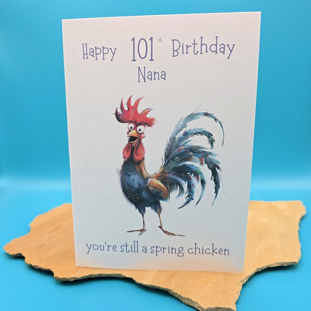 101st Birthday Card - Customized 101 Card - Customised Centenary ...