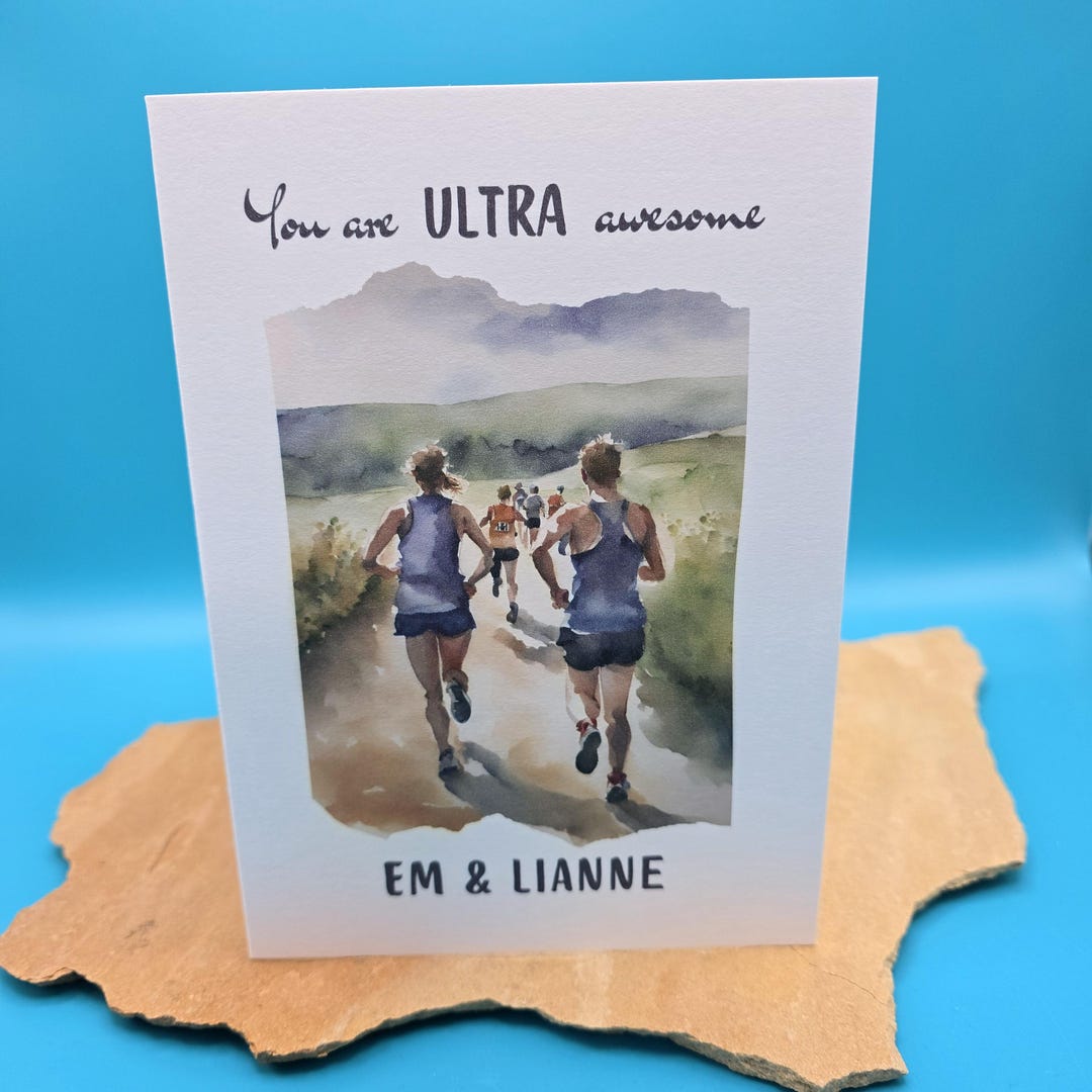 Ultra Marathon Card | Ultra Running Card | Runner Card | Ultra Marathon ...