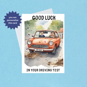 Good Luck in Your Driving Test Card Funny Pothole in the Road Card ...