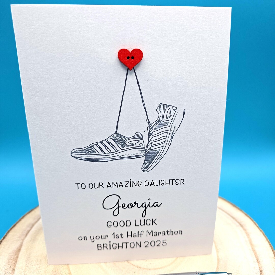 Personalised Daughter ANY Marathon Card Good Luck Daughter in the ...