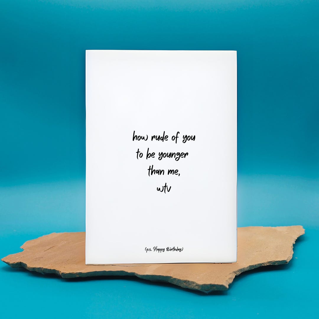 Funny Birthday Card for Friend, Sister, Brother, Bestie, Cousin ...