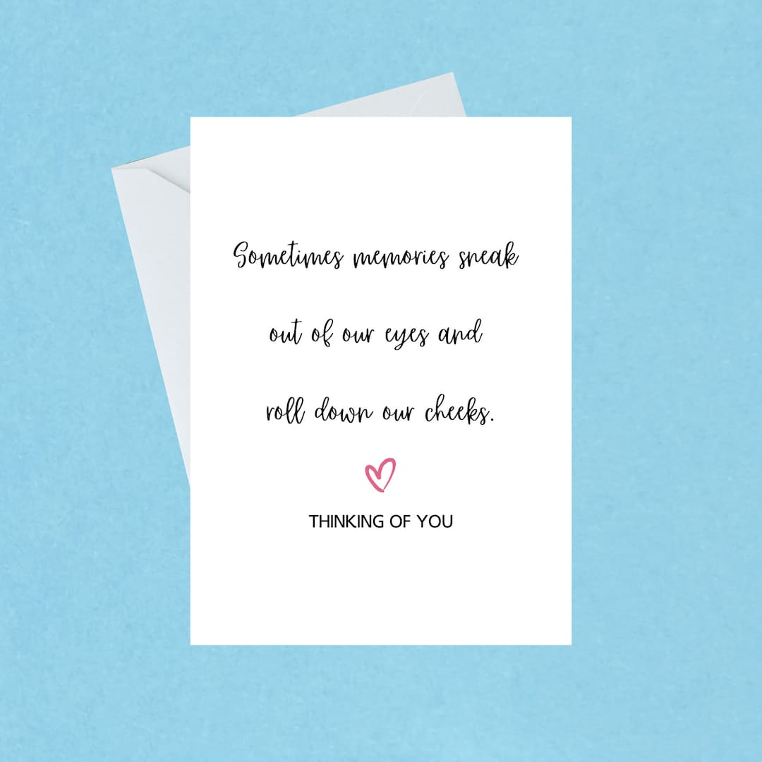 Sympathy Card Loss of Loved One, Friend Minimalistic Sympathy Card ...