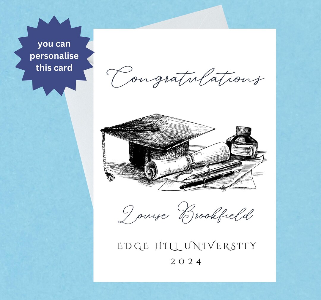 Graduation Congratulations Card | Graduation Card | Exam Card ...