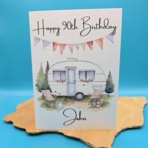 Customized Caravan Birthday Card | Caravanning Lover's Birthday | Funny ...