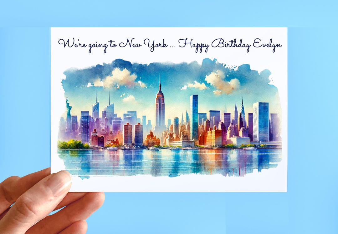Personalised We're Going to New York Card New York Holiday Vacation ...