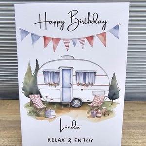 Customized Caravan Birthday Card | Caravanning Lover's Birthday | Funny ...