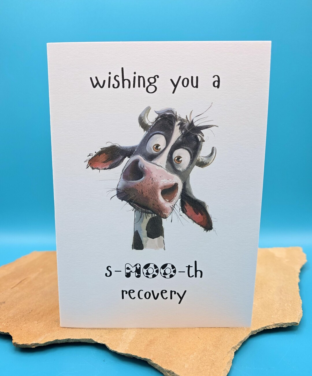 Funny Cow Get Well Soon Card - Funny Cow S-moo-th Recovery Card - Rude ...