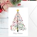 Musical Note Tree Christmas Card; Personalised Music-themed Christmas ...