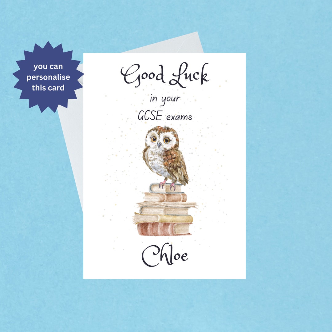 GCSE Exams Card | Graduation Card | Exam Card | Mock Exam Card ...