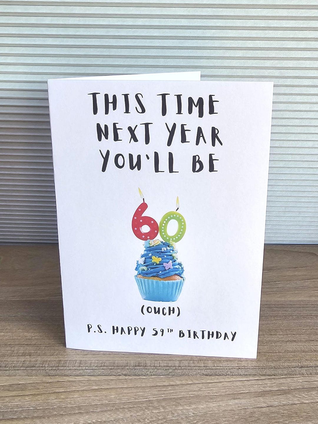 59th Birthday Card, 59th Birthday Celebrations, Nearly 60, Funny 59th ...