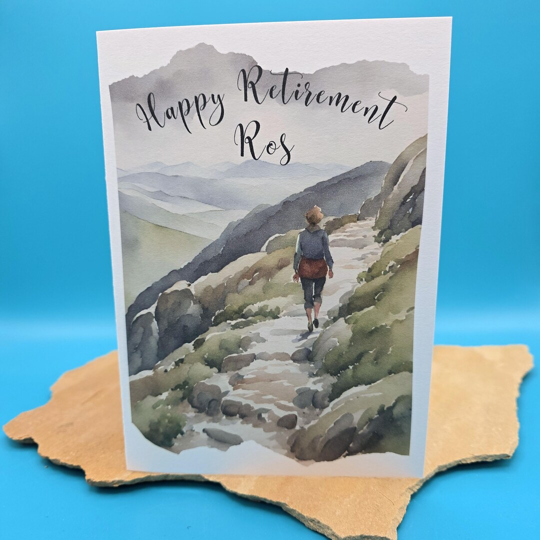 Mountain View Trekking Card Mountain Climber Birthday, Mothers Day ...