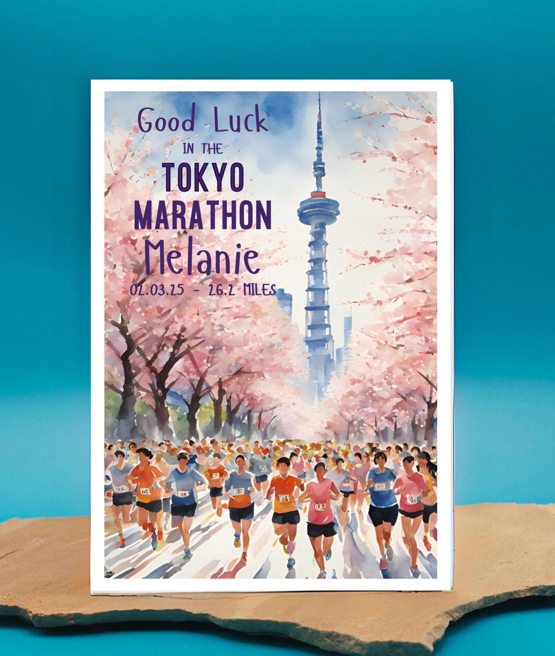 Tokyo Marathon Card Good Luck Tokyo Marathon Card Congratulations Tokyo ...