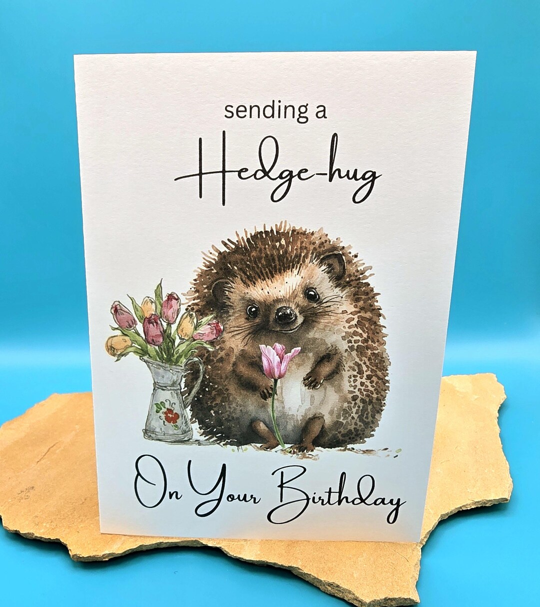 Personalised Hedge-hug on Your Birthday Card - Cute Hedgehog Birthday ...