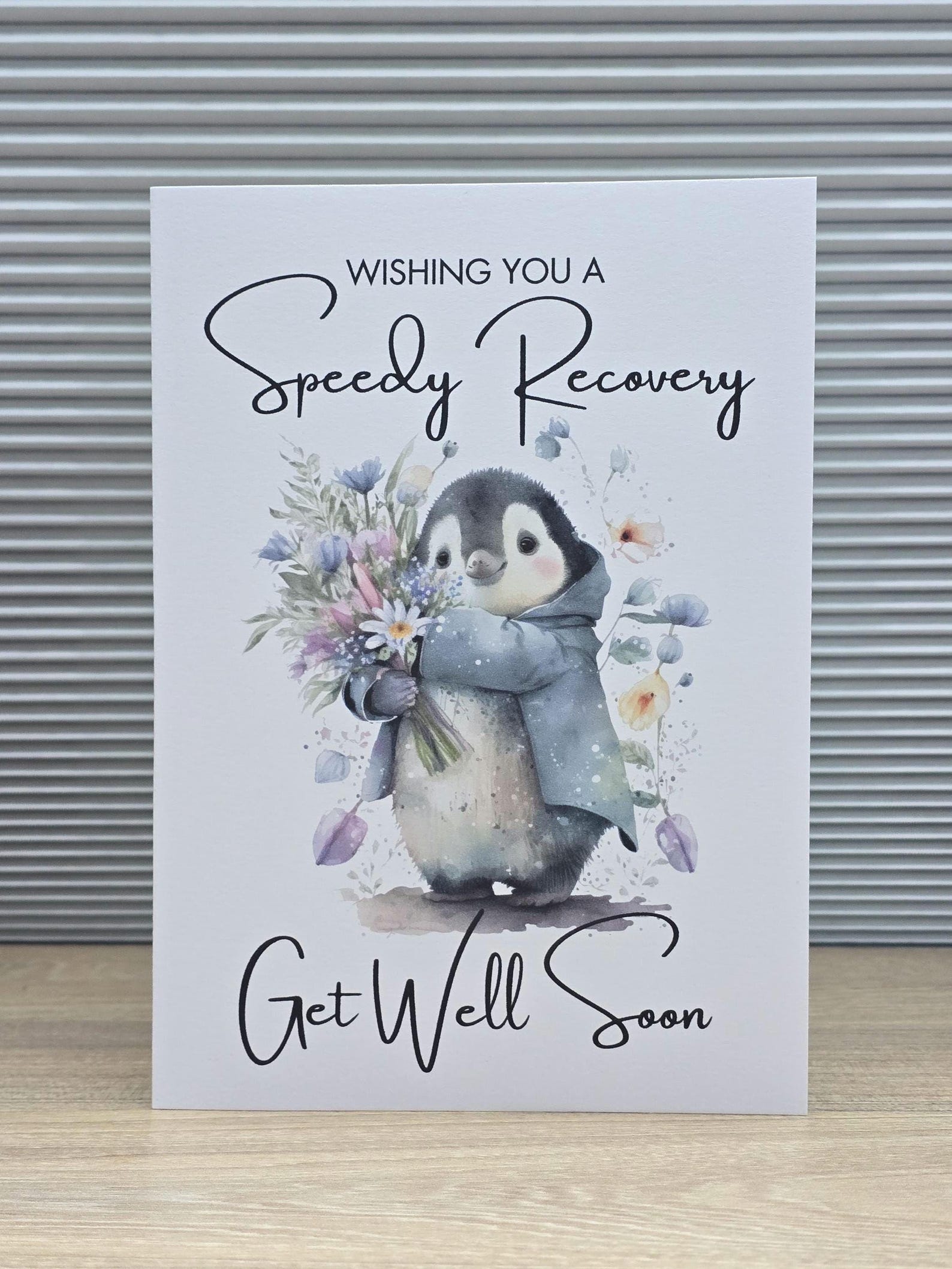 Speedy Recovery Penguin Get Well Soon Card - Surgery Operation Get Well ...