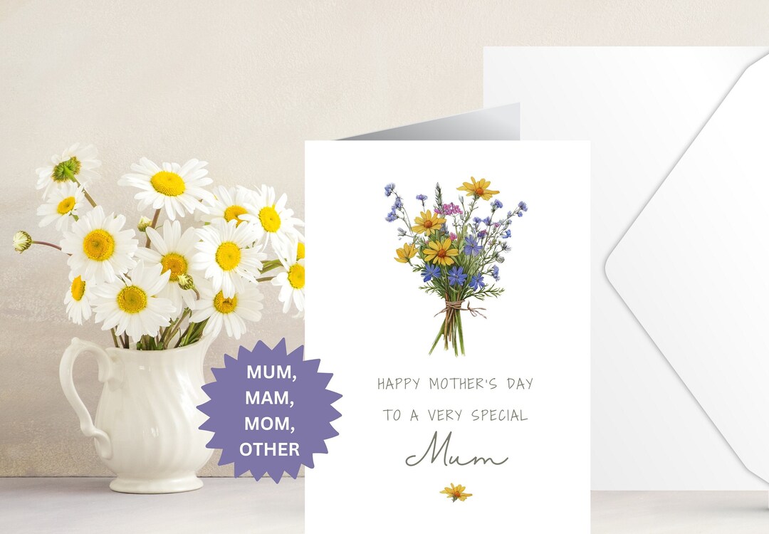 Very Special Mum Mam Mom / Mother's Day Card / Nan Nana Nanna Granny ...