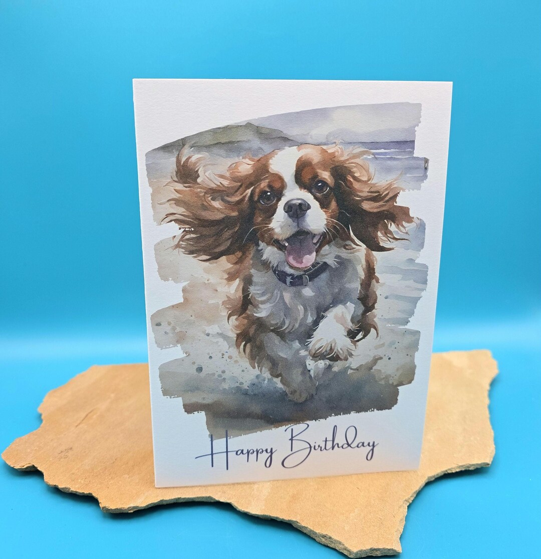 Cavalier King Charles Card / Good Luck Crufts / Birthday, Fathers Day ...