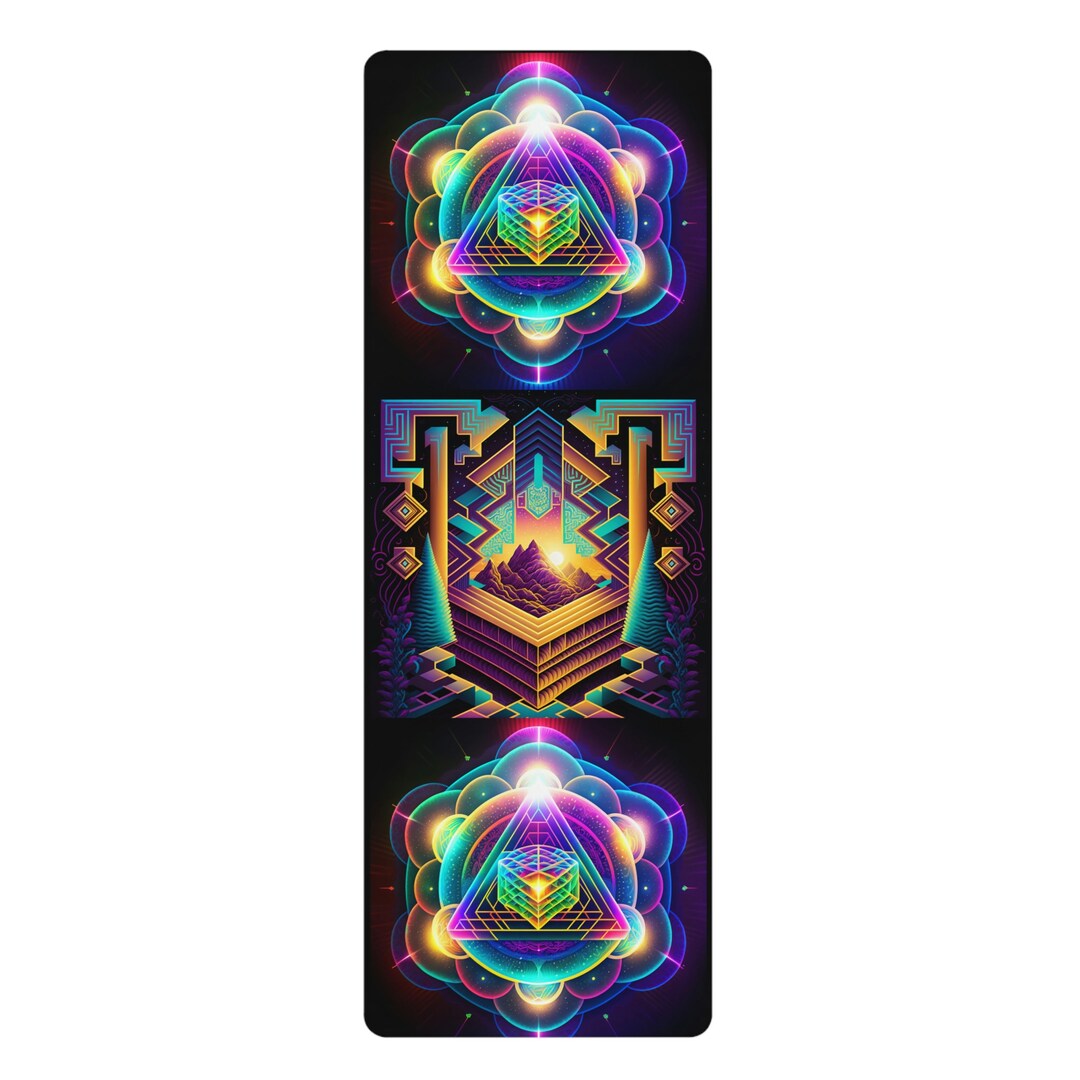 Sacred Geometry Rubber Yoga Mat - Etsy