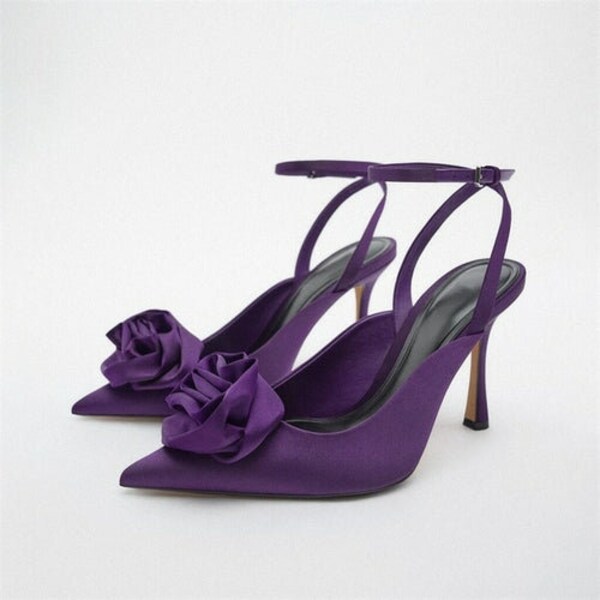 Purple High Heels - Etsy