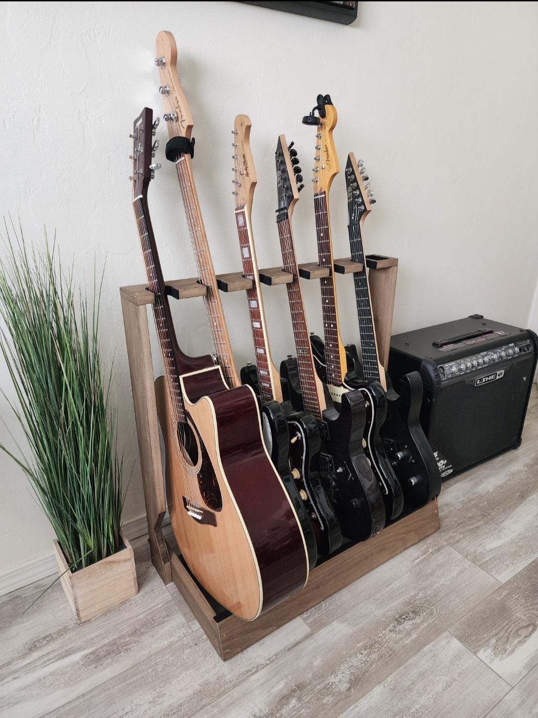 Wooden Guitar Stand, Guitar Rack - Etsy
