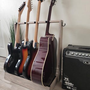 Wooden Guitar Stand, Guitar Rack - Etsy