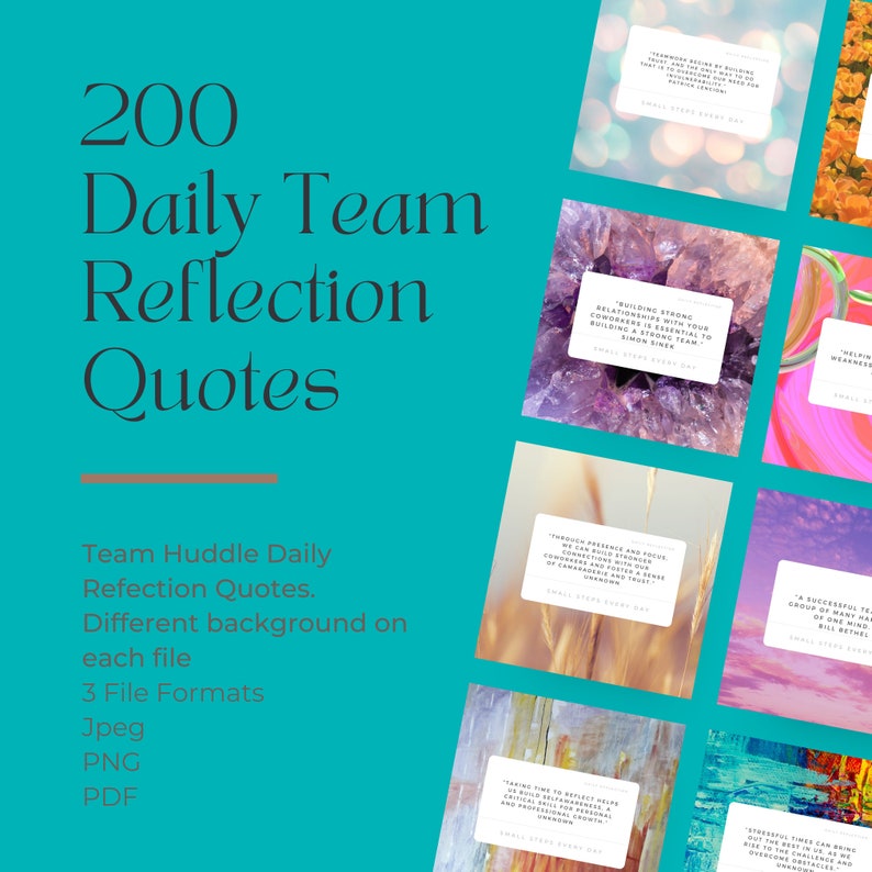 Daily Reflection Quotes for Teamwork Inspire Your Team Every ...