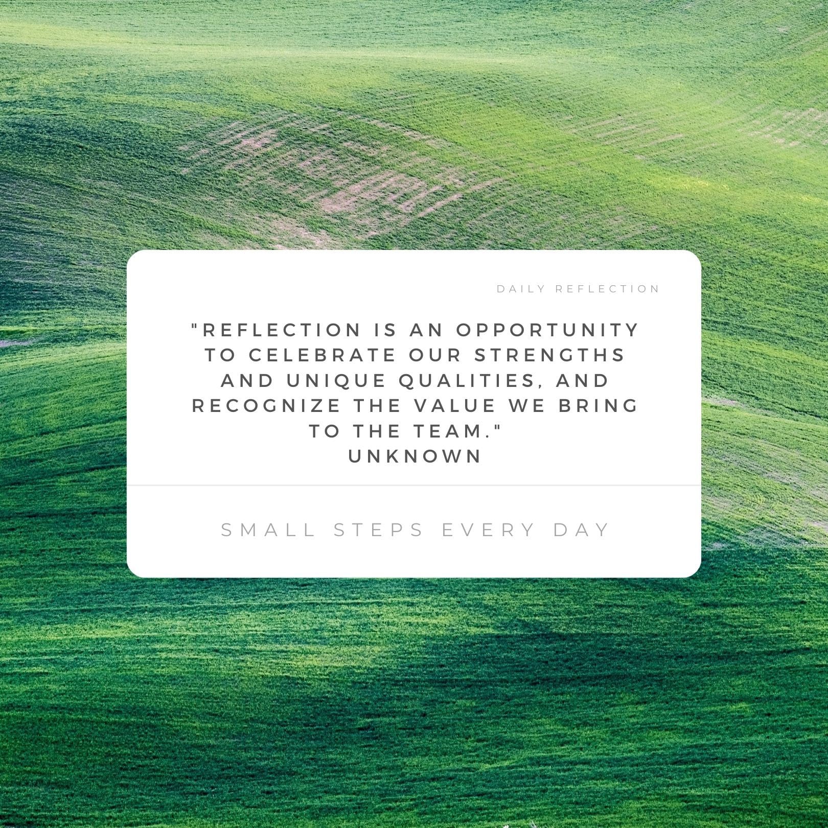 Daily Reflection Quotes for Teamwork Inspire Your Team Every ...