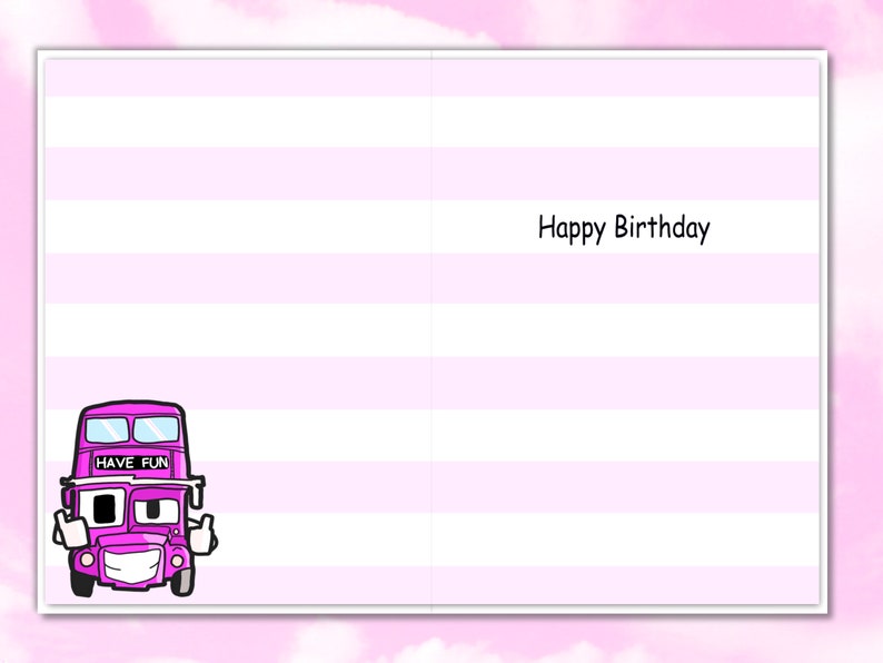 OAP Bus Pass Birthday Card - Etsy UK