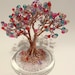 Colourful Handmade Bead and Wire Tree on Round Glass Tray - Etsy