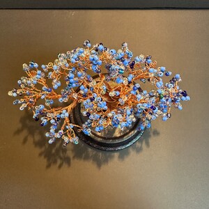 Blue and Coppery Twisted Wire Tree - Etsy