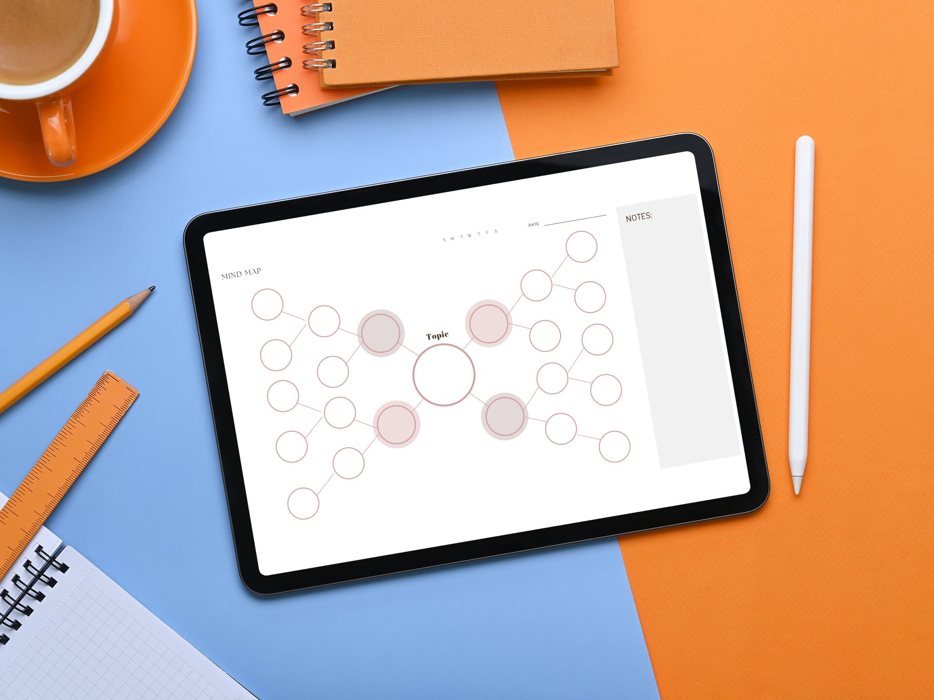 Mind Map Planner Mind Mapping Idea Board Digital & Printable Mind Map ...