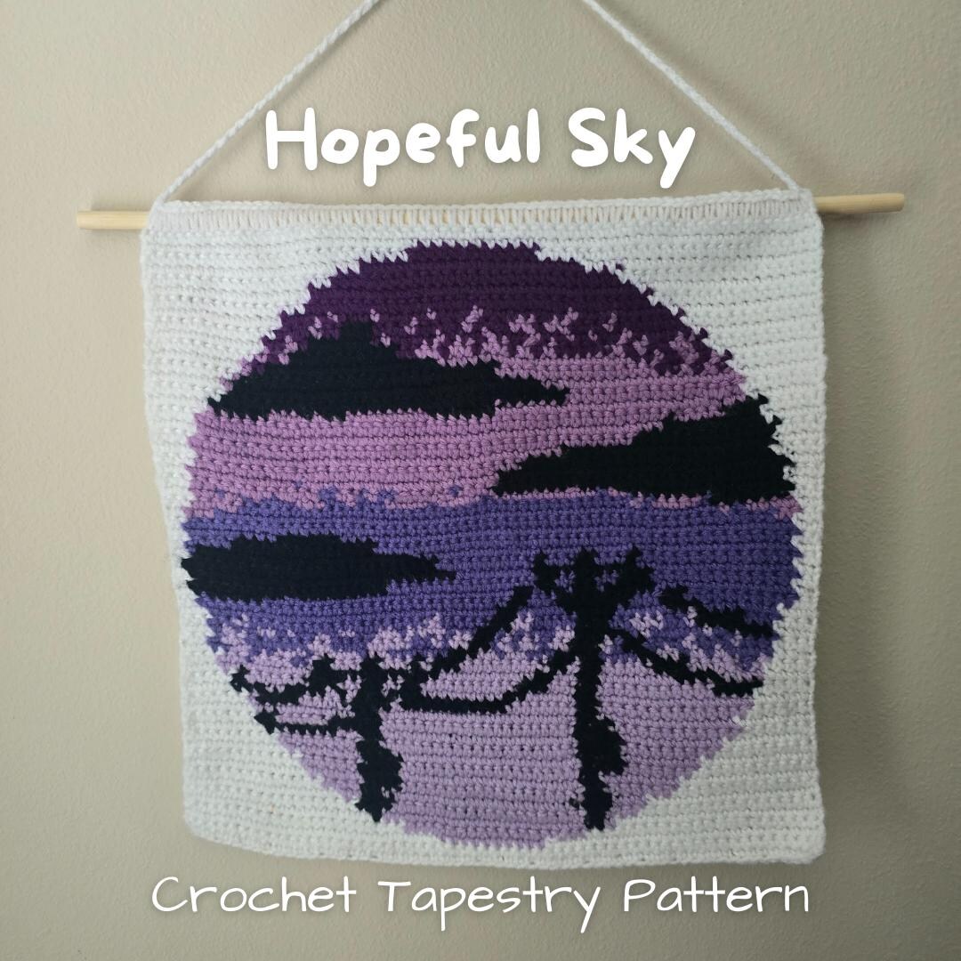 Hopeful Sky - Crochet Tapestry Pattern PDF - Etsy