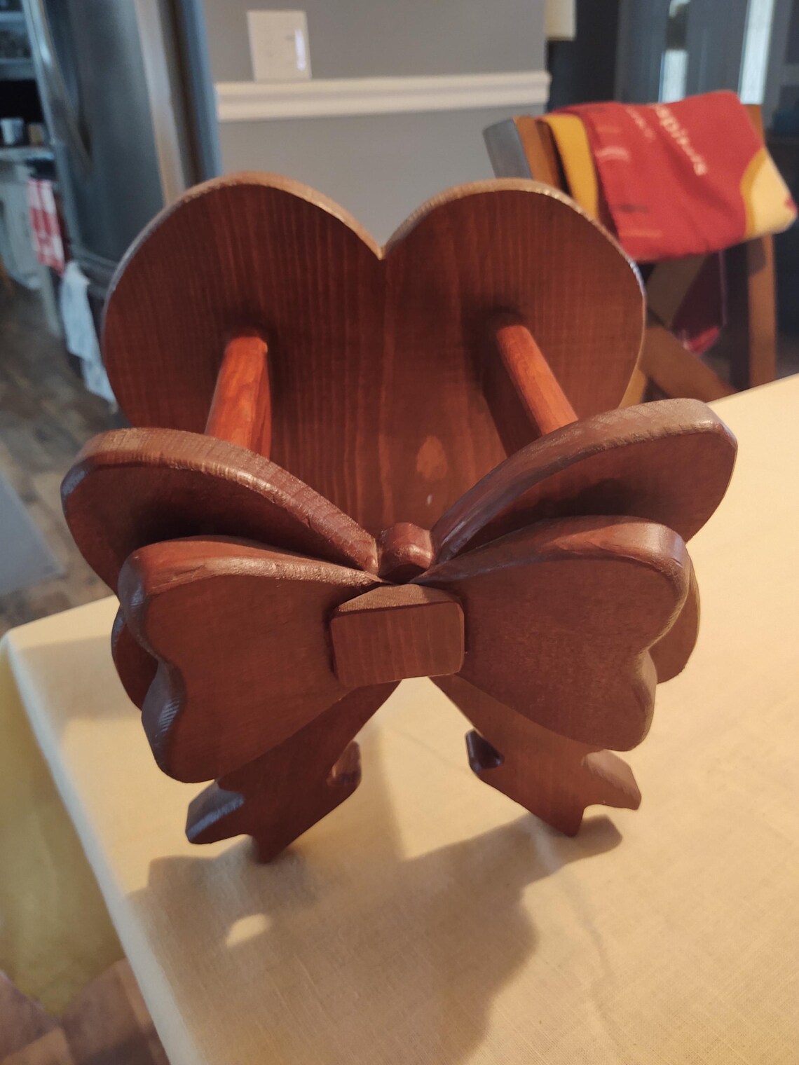 Vintage Handcrafted Wood Quilt Wall Hanger With Wooden Bow Tie. - Etsy