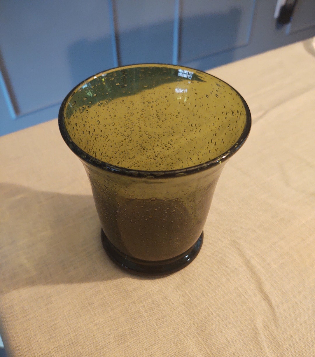 Vintage Gibson Green Bubble Glass - Etsy