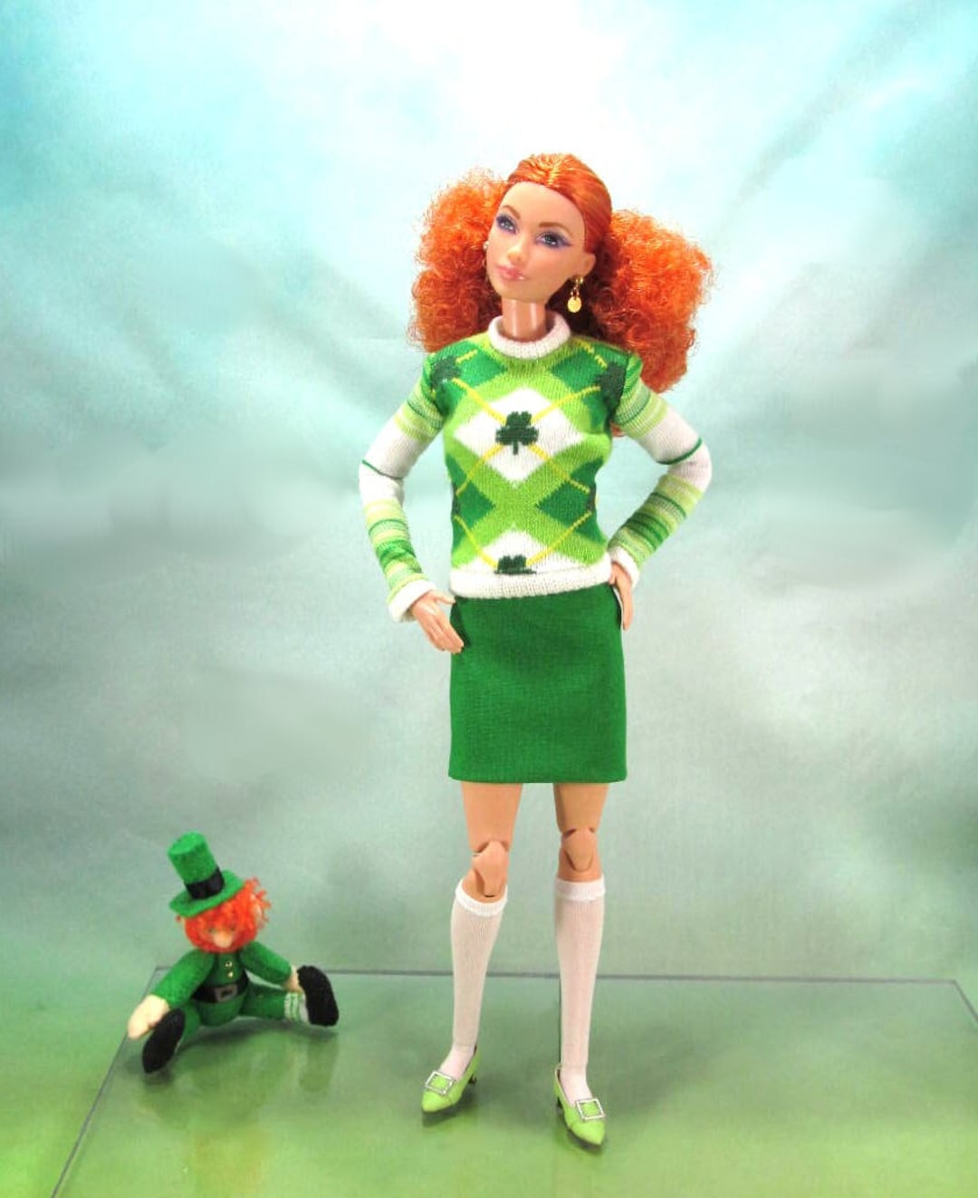 Shamrock on St. Patrick's Day Outfit for 12 Dolls Such as Fashion ...