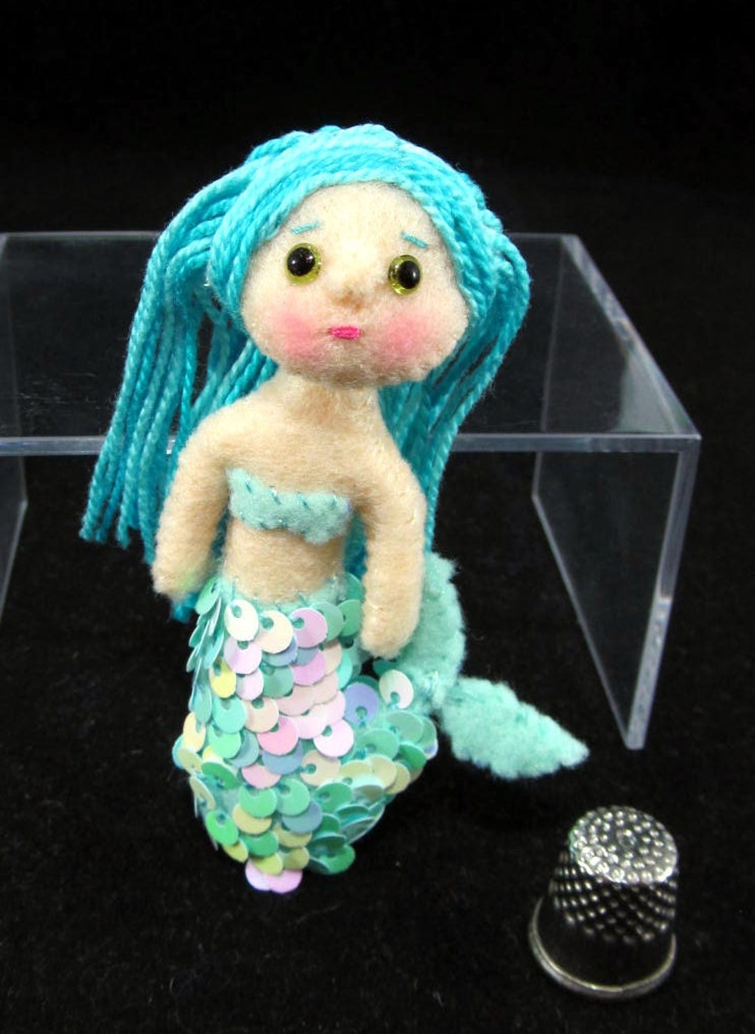 The Littlest Mermaid Miniature Plush Doll - Etsy