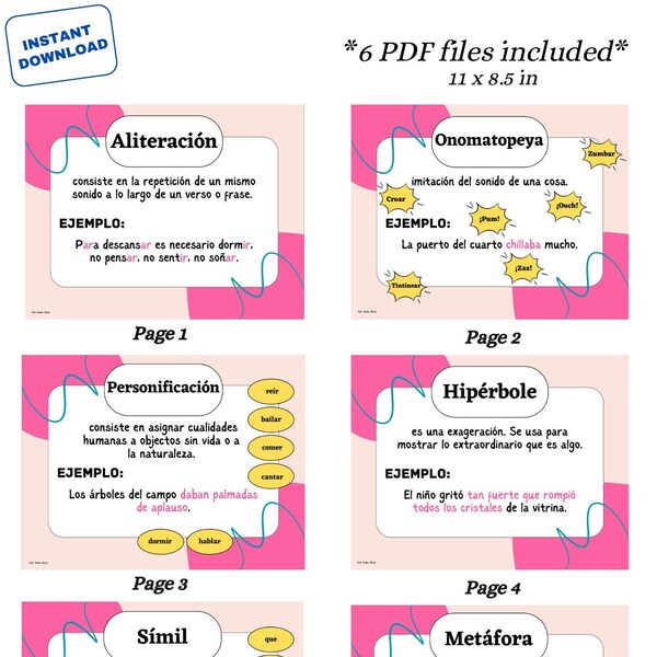 Spanish Anchor Charts - Etsy