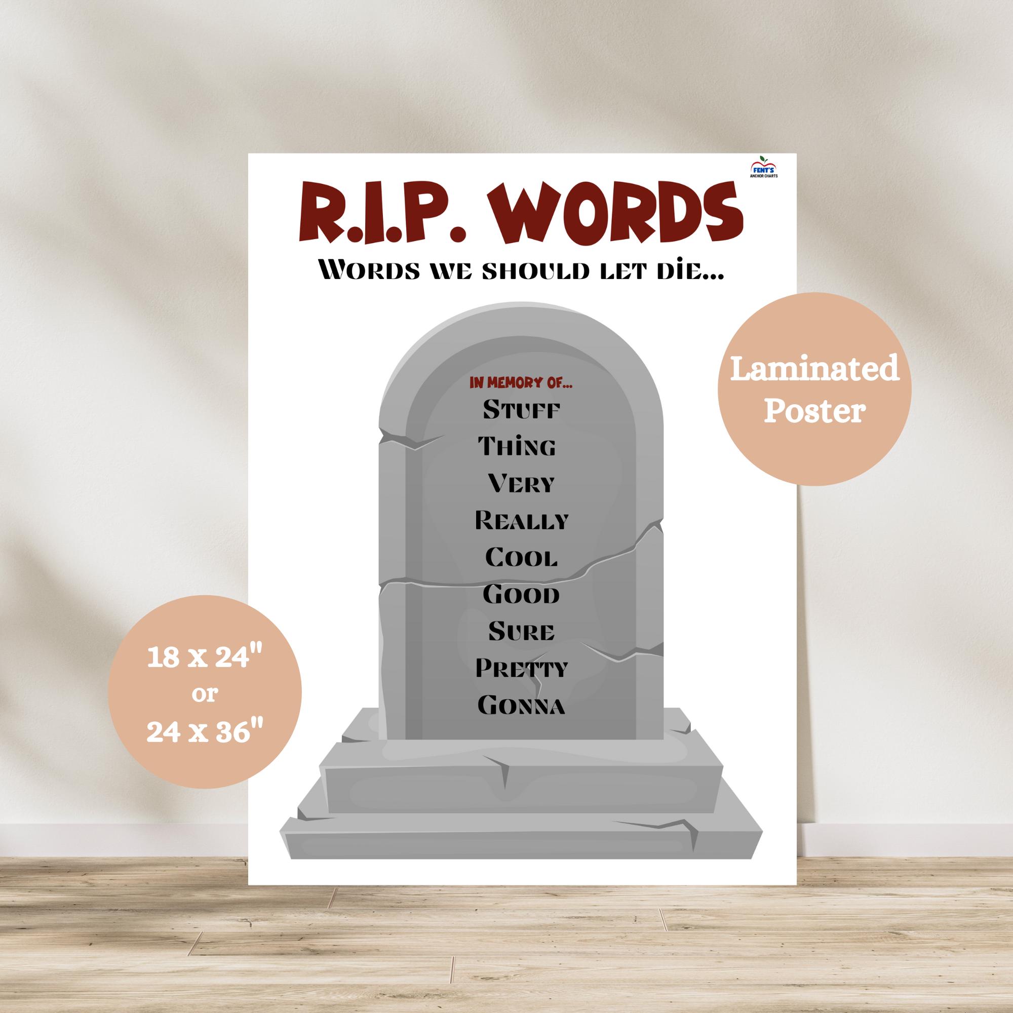 Word Choice Anchor Chart, ELA Vocabulary Anchor Chart, Writing Support ...