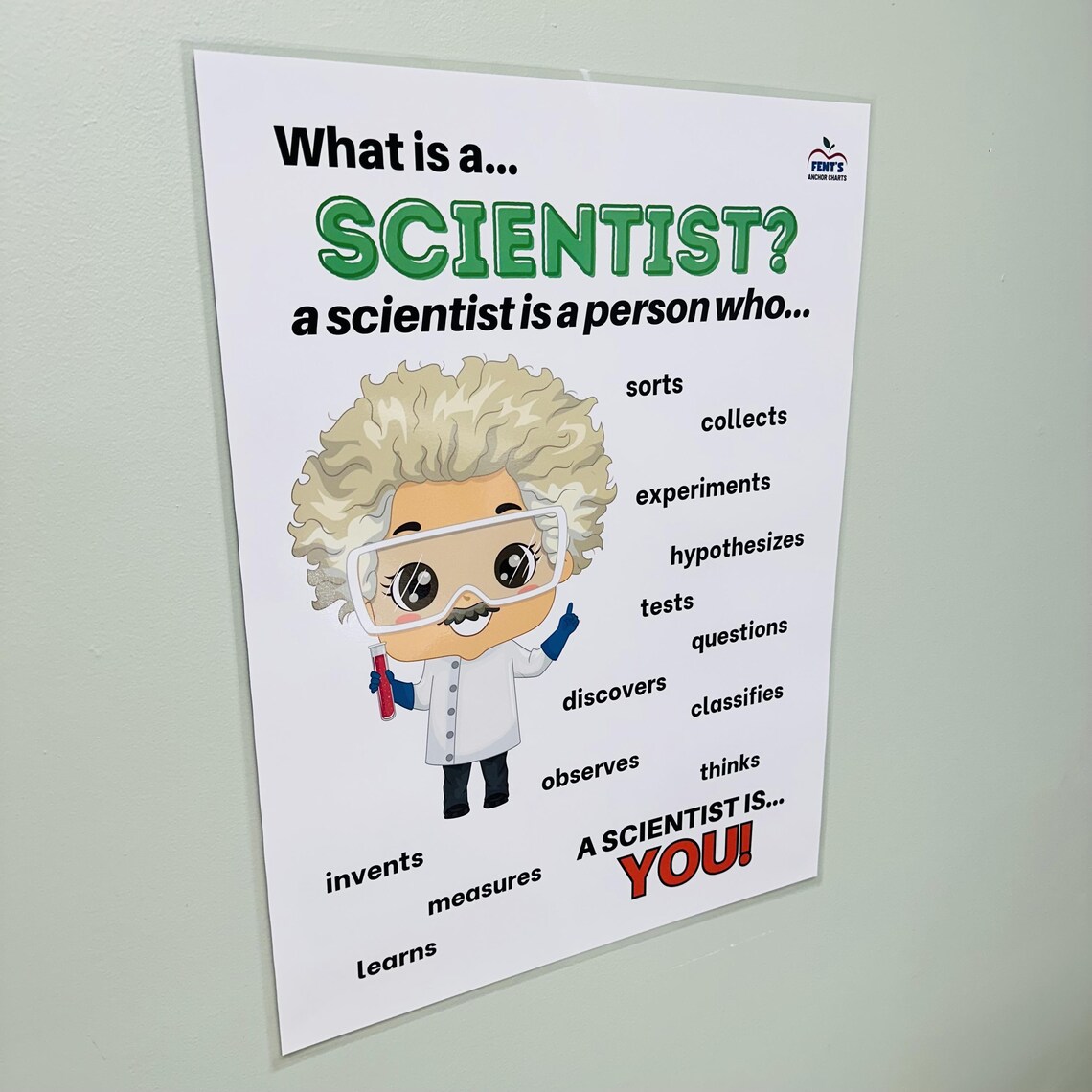 Inpiring Scientist Poster, Famous Scientist Poster, Elementary Science ...