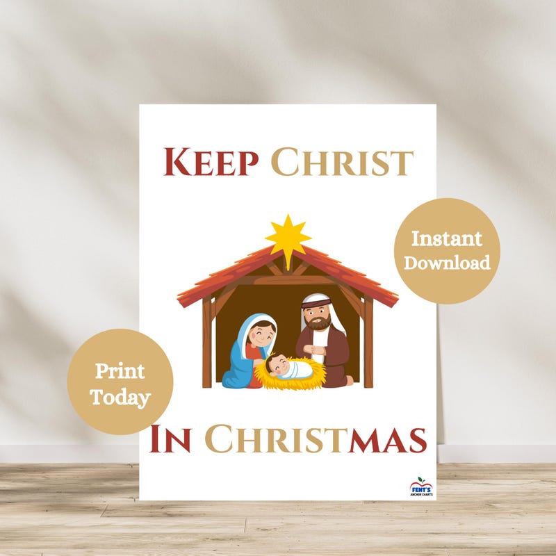 Keep Christ in Christmas Poster - Etsy
