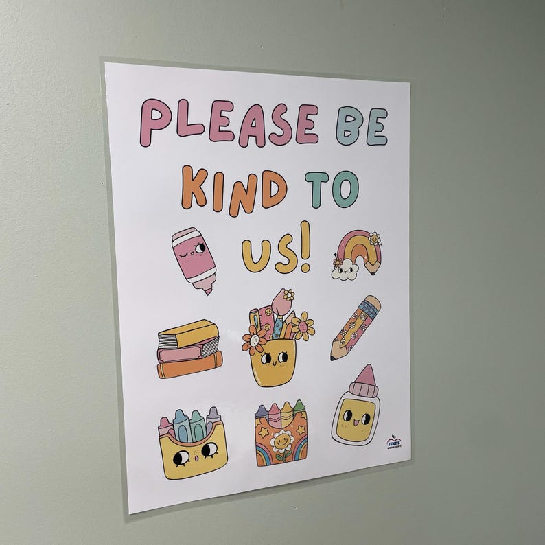 Respect Classroom Supplies Poster, Caring for Classroom Materials ...